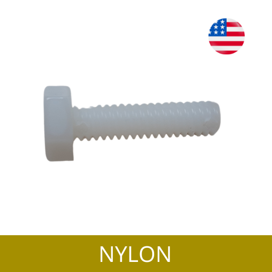VIS AMERICAINE TH EN NYLON UNC UNF Longueur 1 25 4mm Diamètre 1 4 6