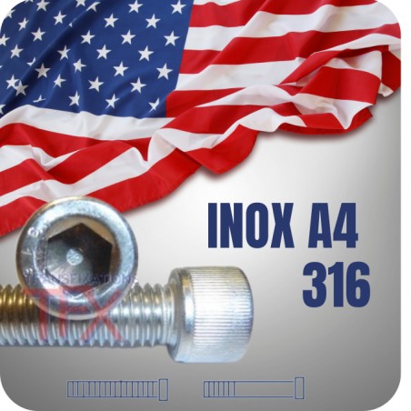 visserie américaine chc inox A4-316. Visserie cotes pouces unc unf ...